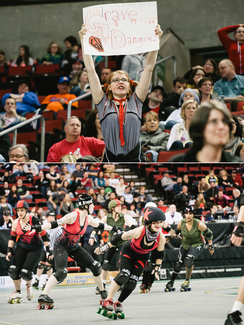 Seattle's all-female roller derby league held its third bout at ...