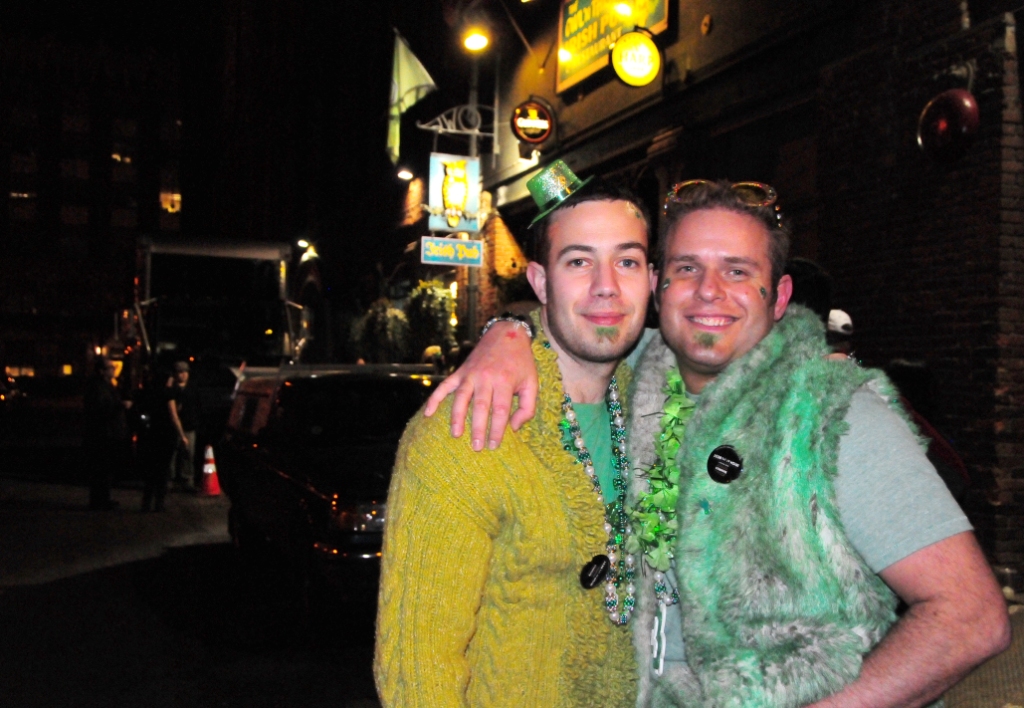 St. Patrick's Day revelers were out en force last night at Fado ...