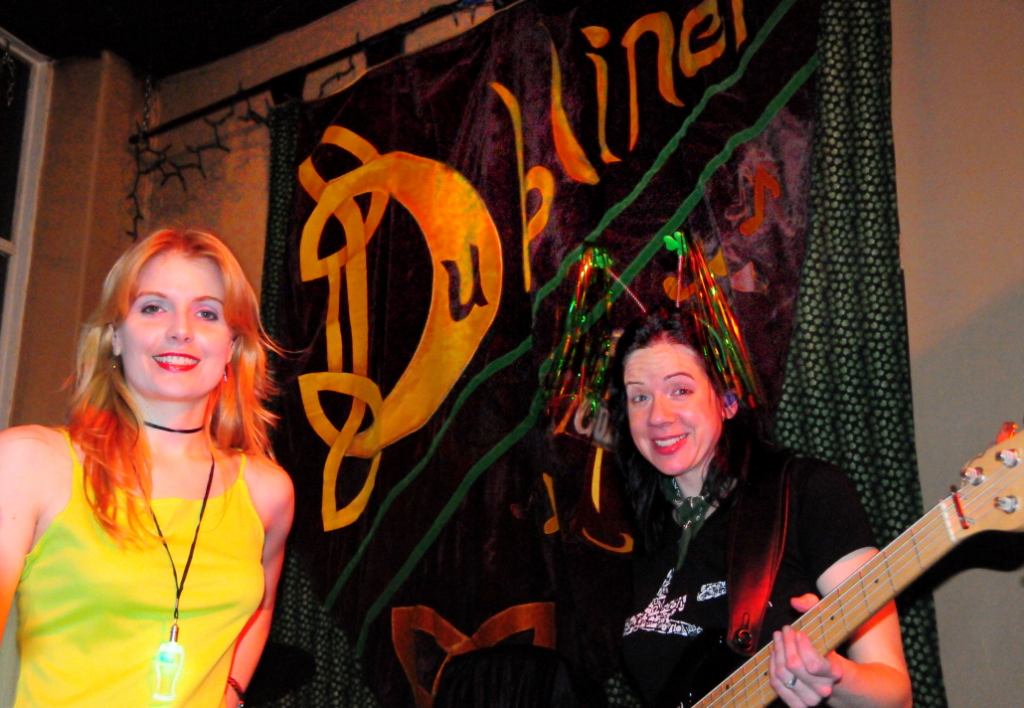 St. Patrick's Day revelers were out en force last night at Fado ...