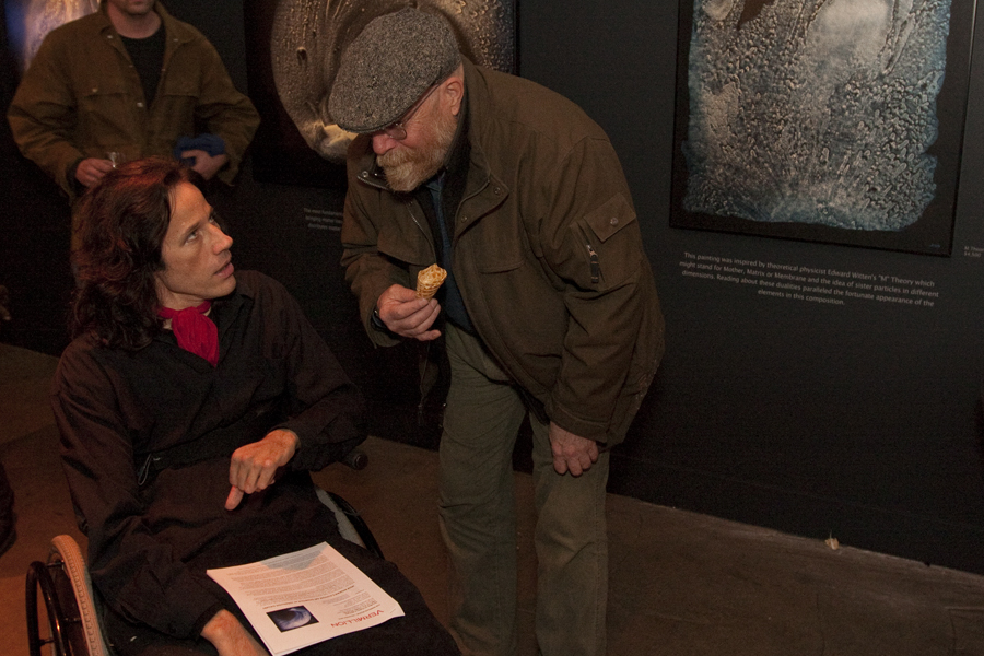 Jesse Higman, an album artist turned painter, recently opened a show at ...