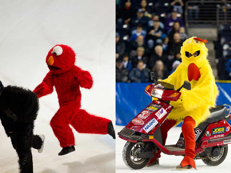 All manner of racing vehicles took to the ice at ShoWare Center ...