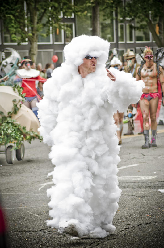 Rain can't stop the body paint! The 22nd annual Fremont Solstice Parade ...