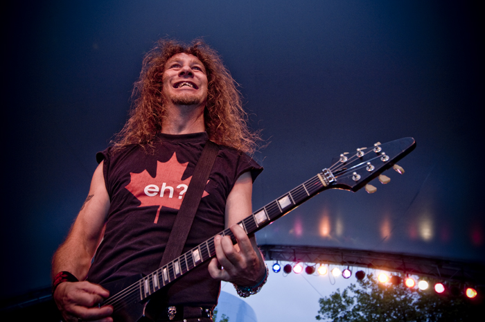 On Monday, Canadian metal band Anvil threw some hair around the stage ...
