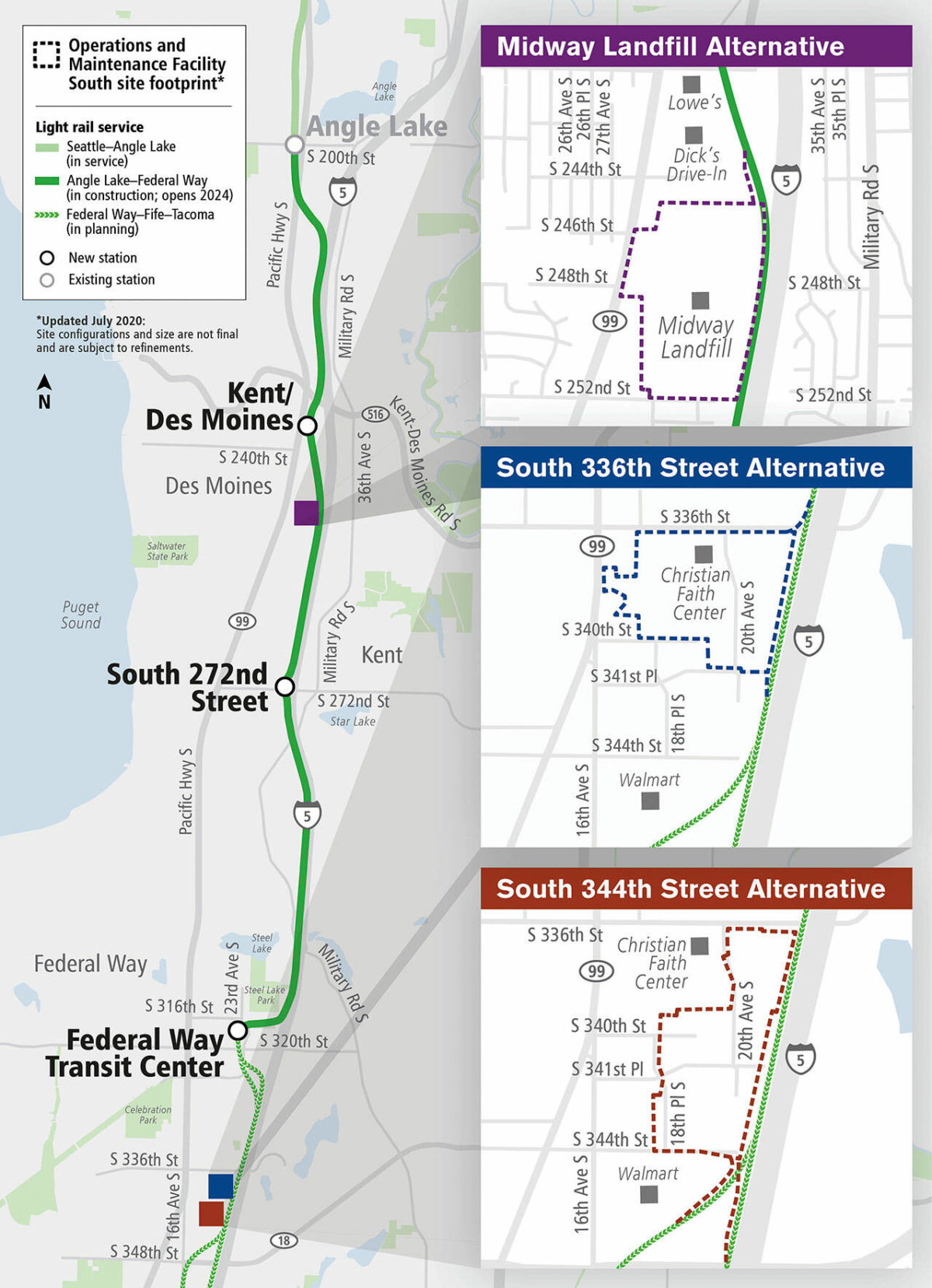 Sound Transit picks Federal Way site for light rail vehicle facility ...