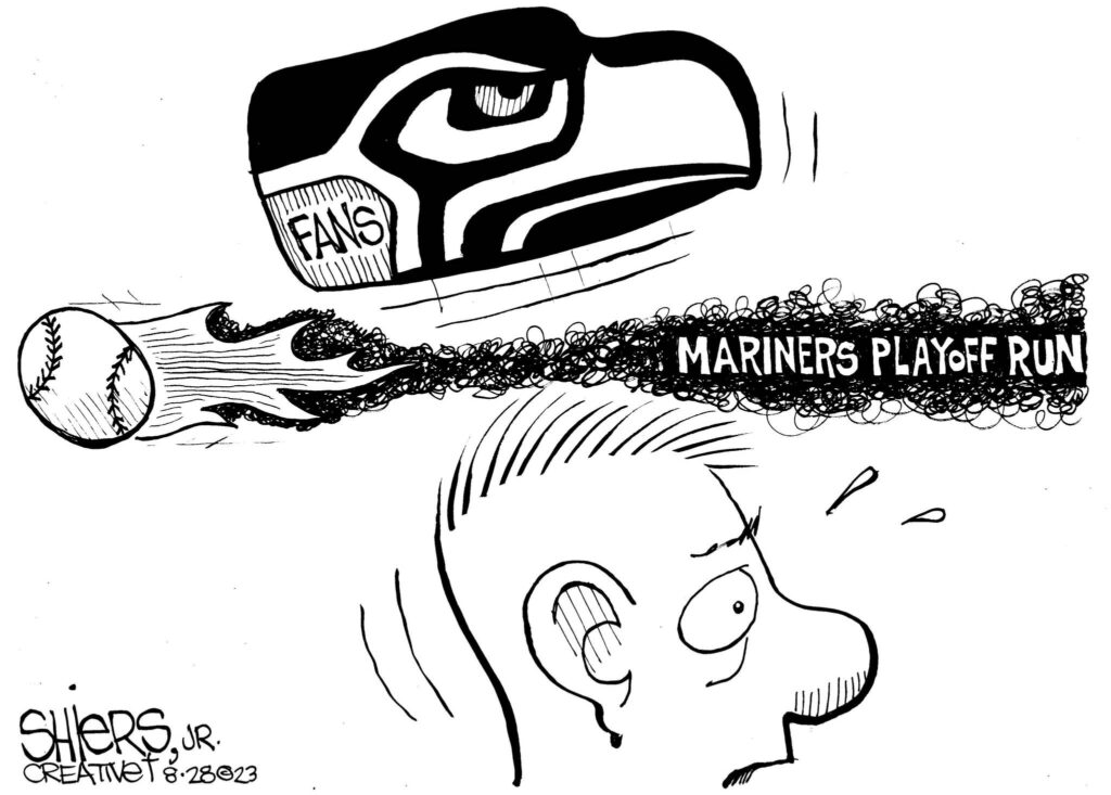 Mariners get red hot | Cartoon | Seattle Weekly